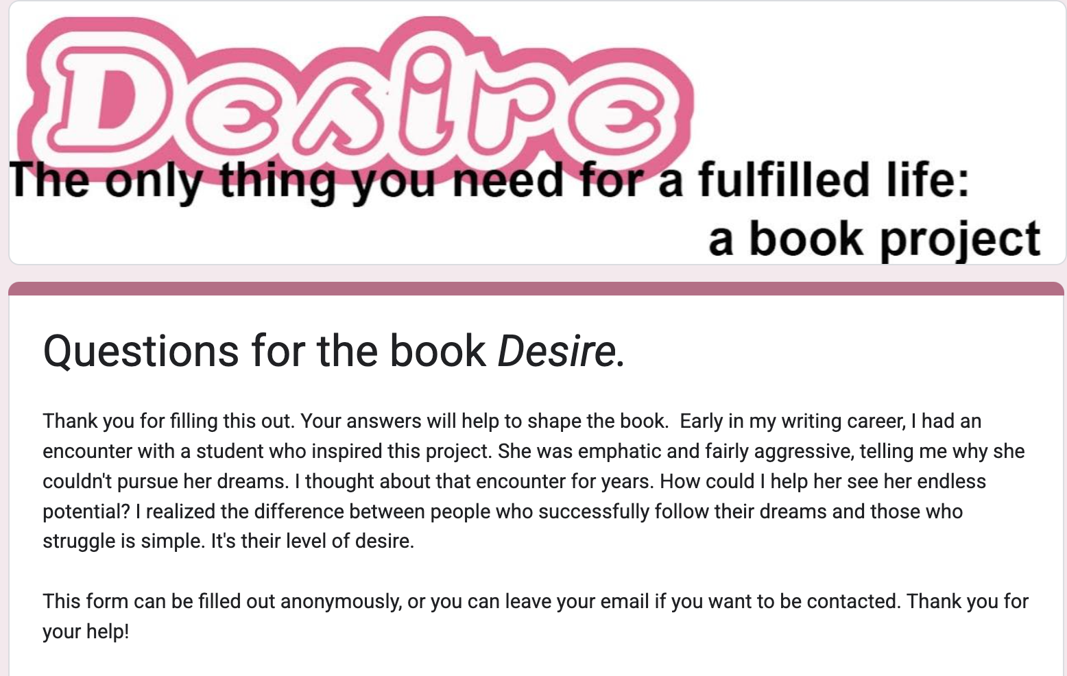 Desire Book Project | Yael Valencia Aldana